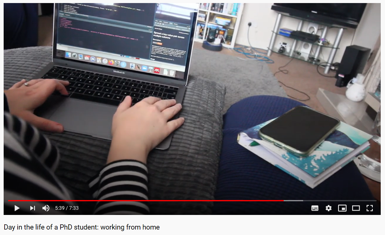 A day in the life of a PhD student: working from home - QUADRAT