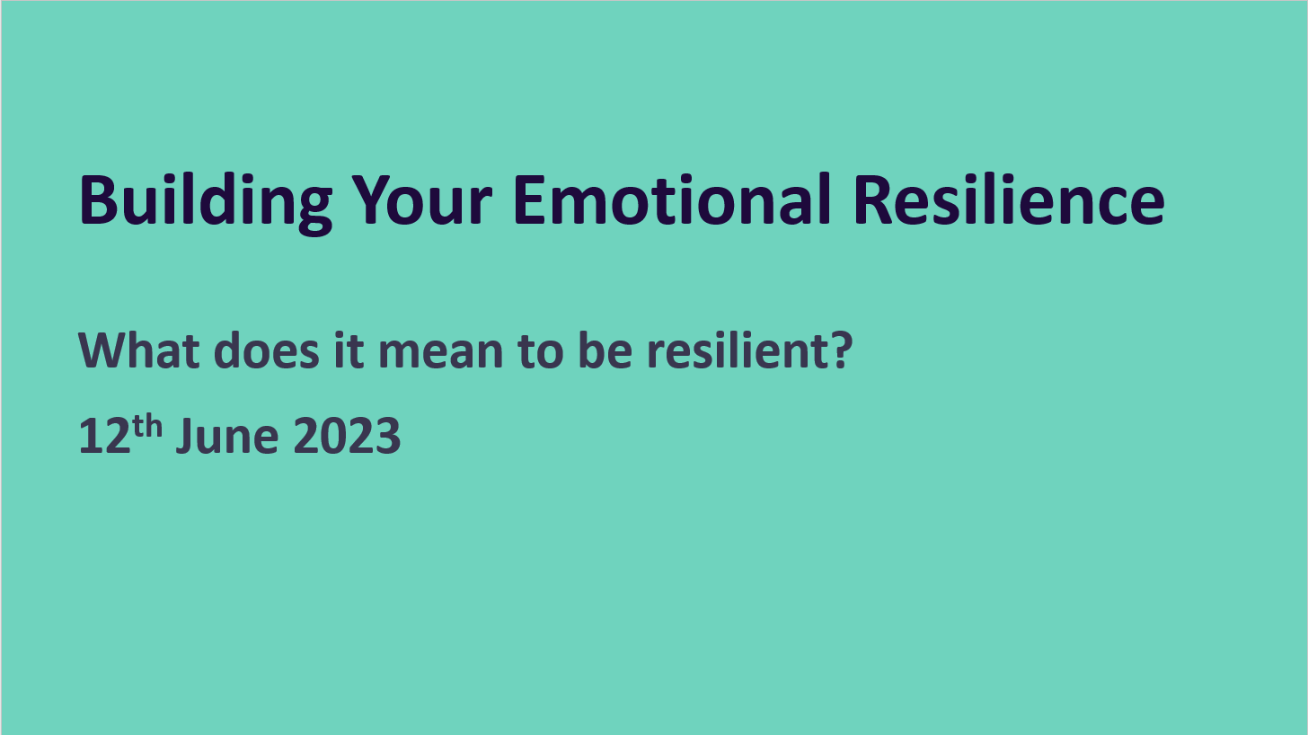 Building Your Emotional Resilience – QUADRAT